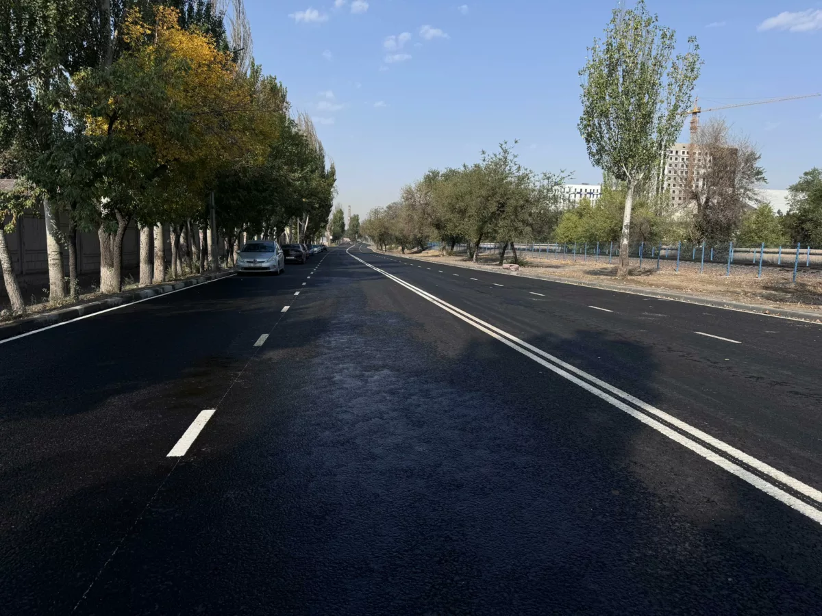После ремонта открыли участок улицы Льва Толстого в Бишкеке - BULAK.KG